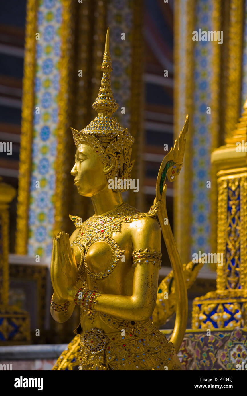 Kinnaree half human half bird mythological fiigure in front of the ...