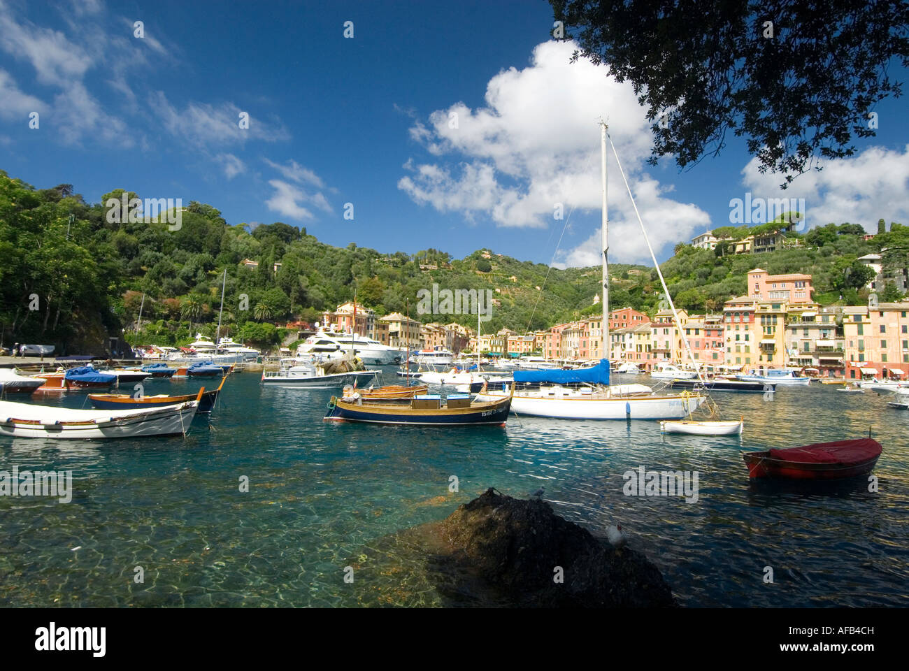 Colorful harbor of Portofino Italy Stock Photo - Alamy