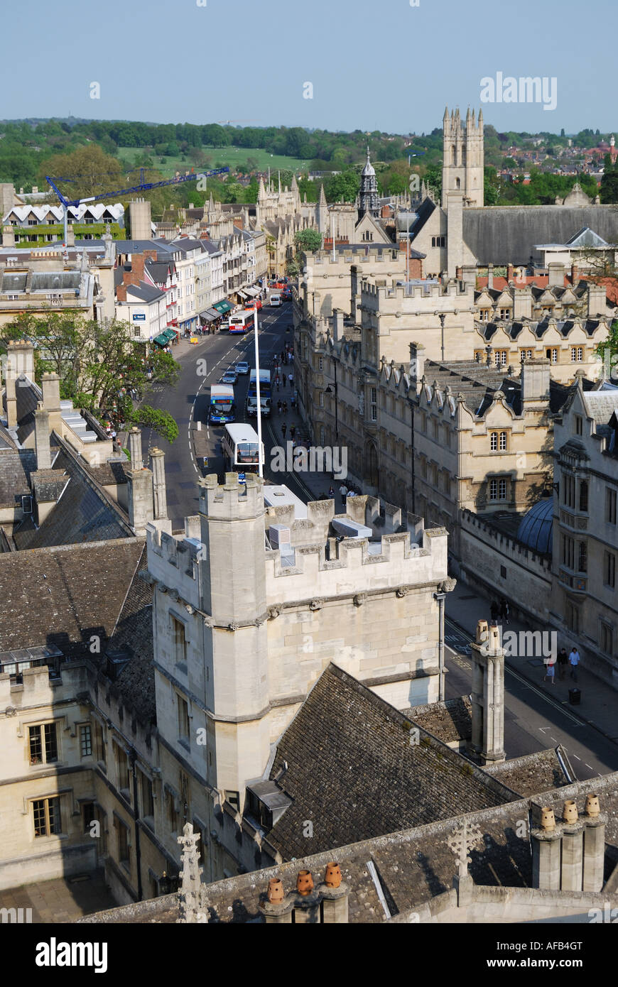 Aerial view of oxford hi-res stock photography and images - Alamy