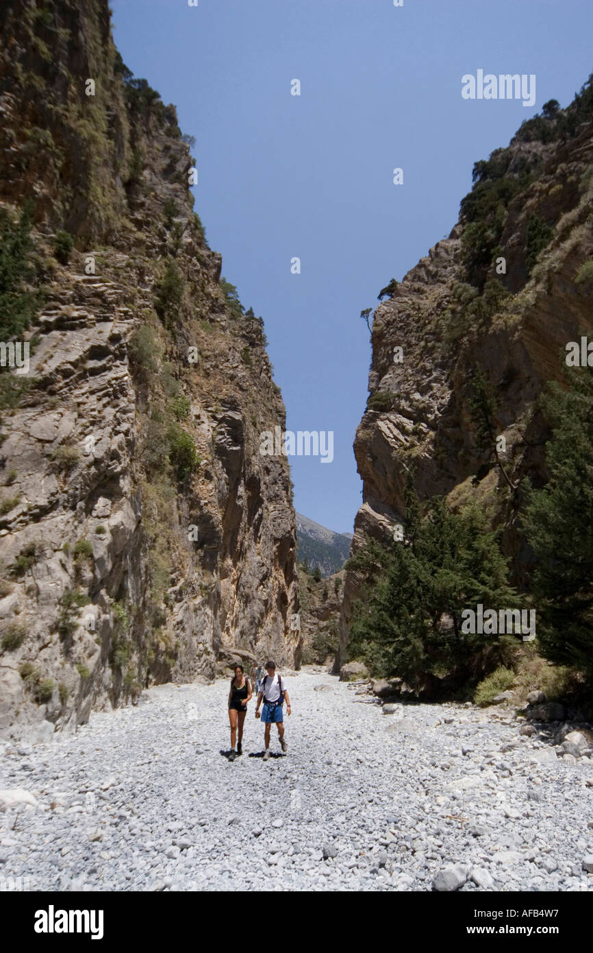 Walking the samaria gorge hi-res stock photography and images - Alamy