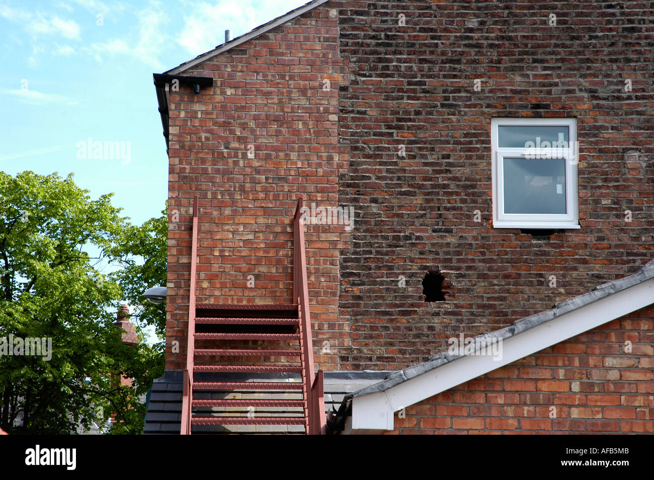 Fire Escape with no door Stock Photo - Alamy
