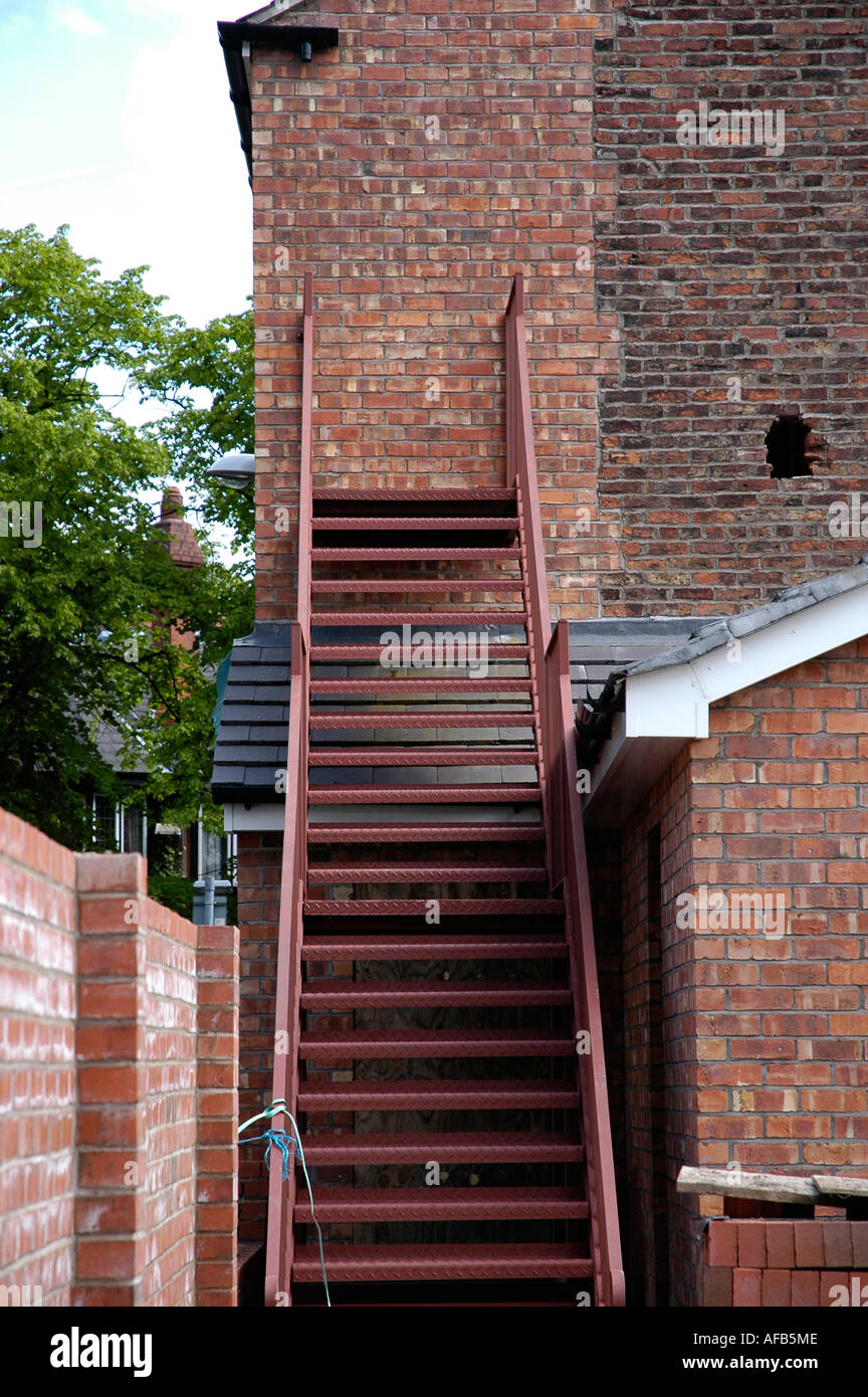 Fire Escape with no door Stock Photo - Alamy