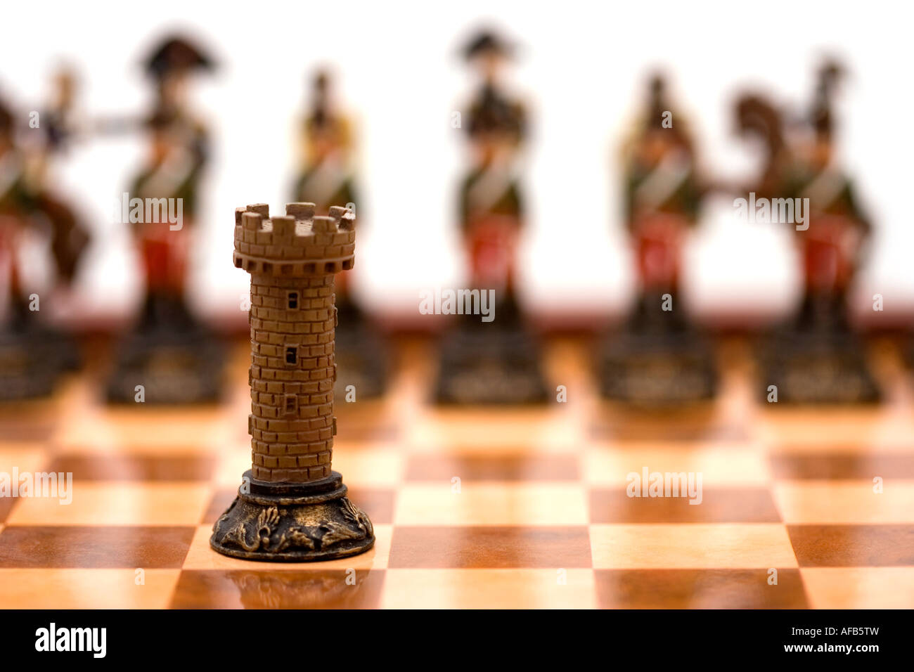 rook on chessboard chess Stock Photo - Alamy