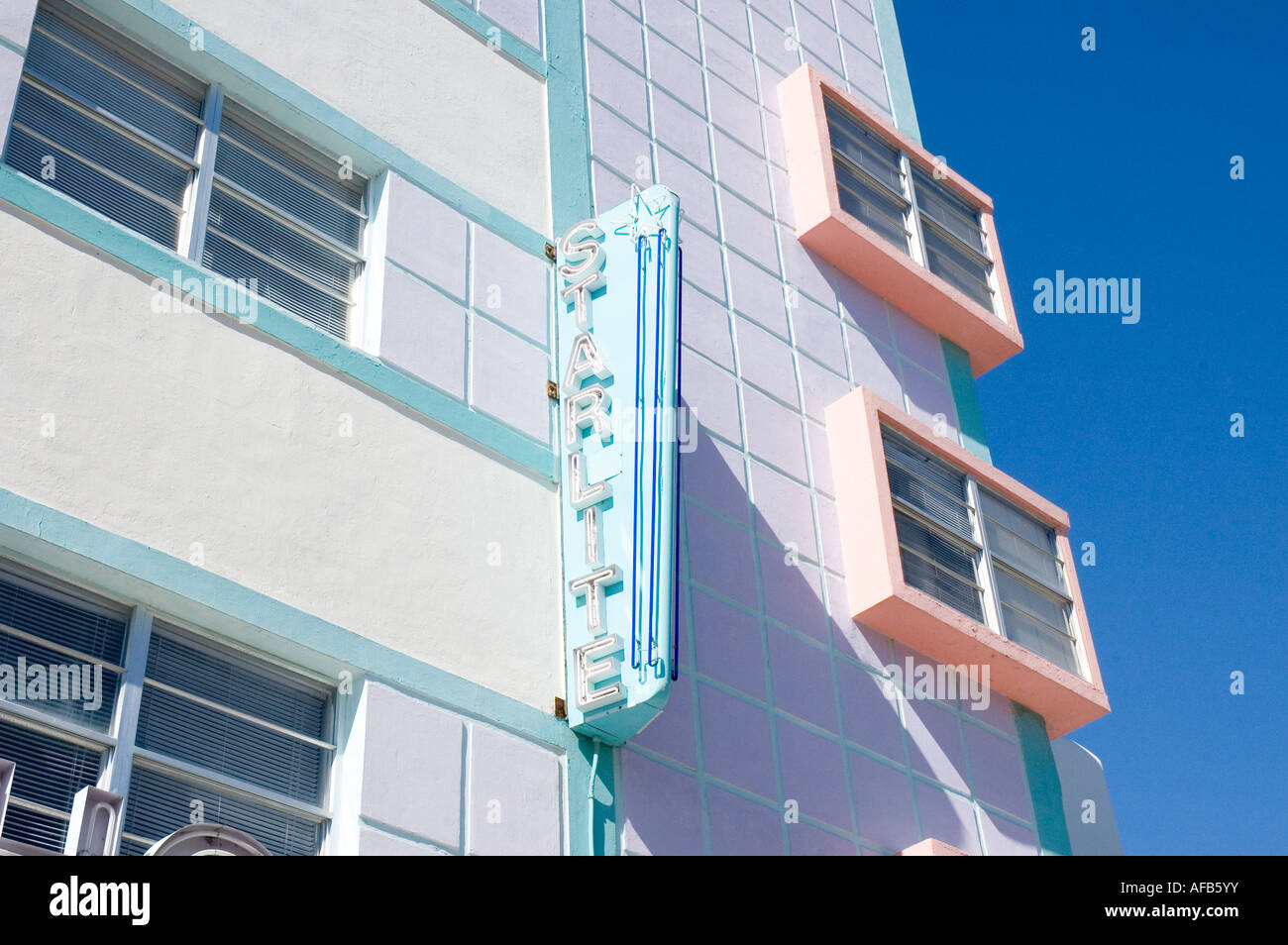 Art Deco architecture in Miami Beach Florida Stock Photo - Alamy