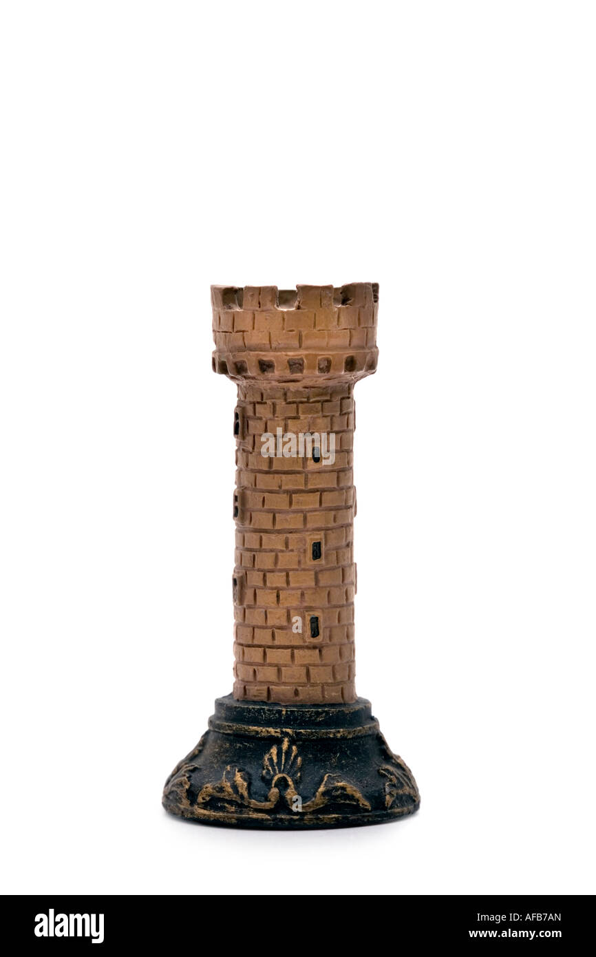 rook statuette chess figure Stock Photo - Alamy