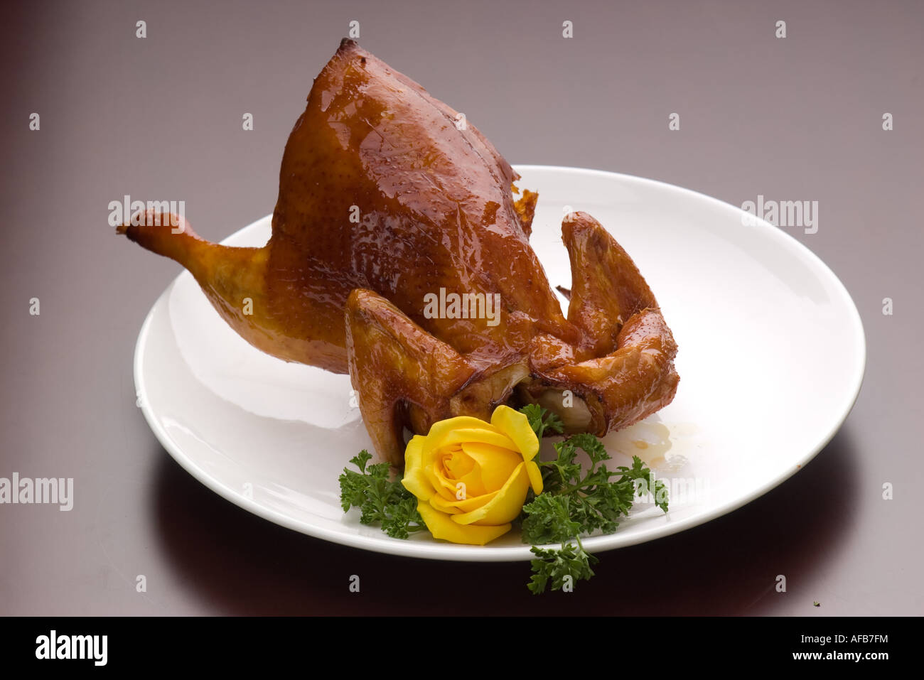 Chinese food Fire Chicken Stock Photo - Alamy