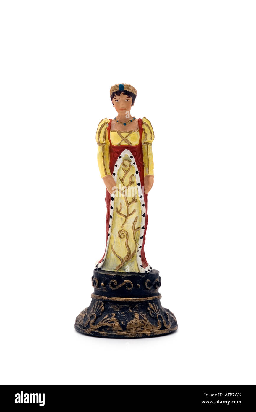 Queen statuette chess figure Stock Photo - Alamy