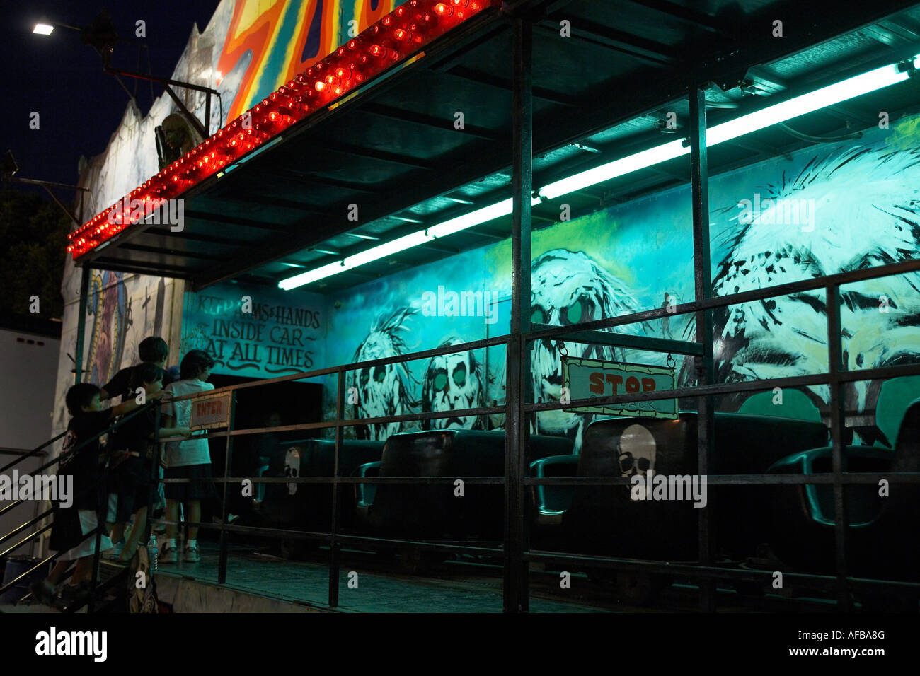 Zombie Ride at Fairgrounds Stock Photo - Alamy