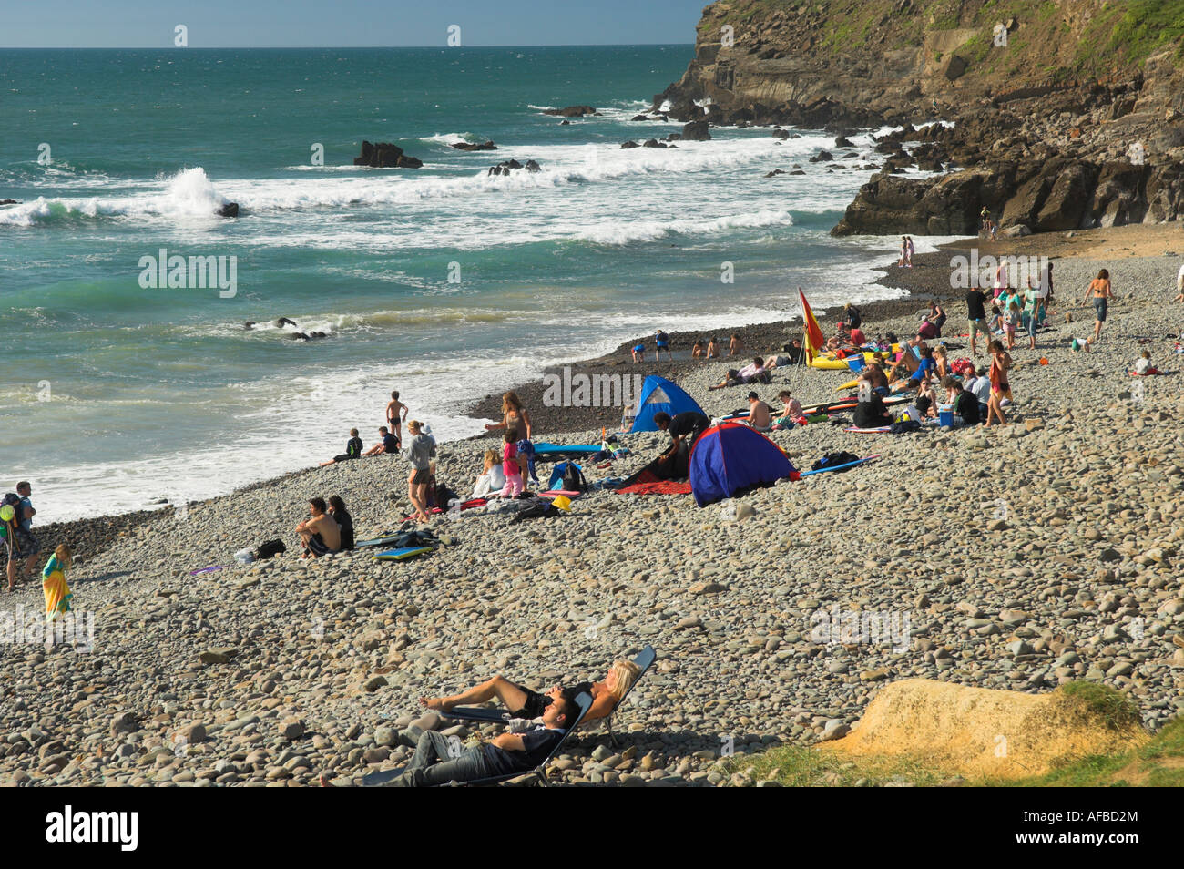 Northcott mouth, near bude hi-res stock photography and images - Alamy