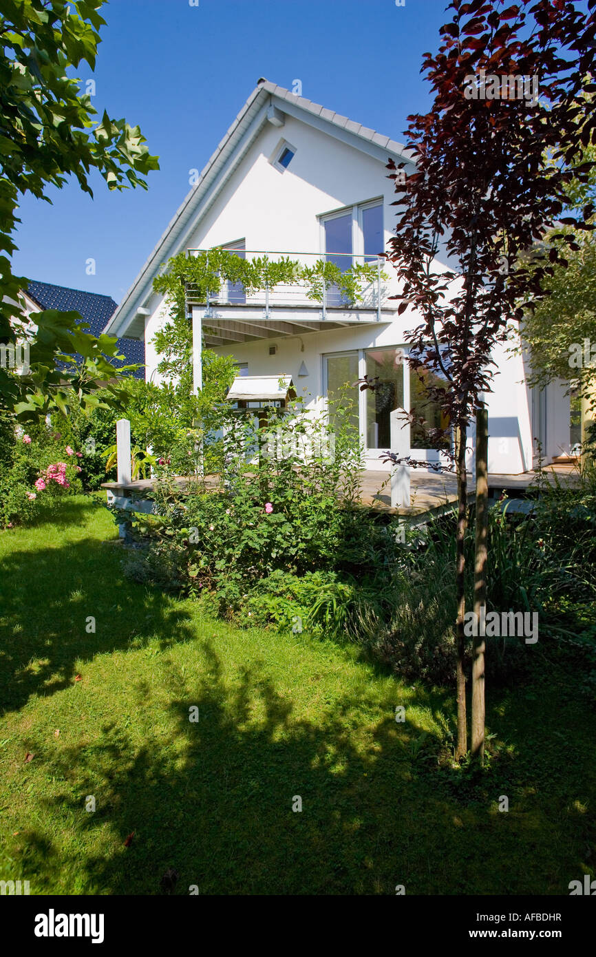 PR HOUSE WITH TERRACE AND GARDEN BADEN-WÜRTTEMBERG GERMANY Stock Photo ...