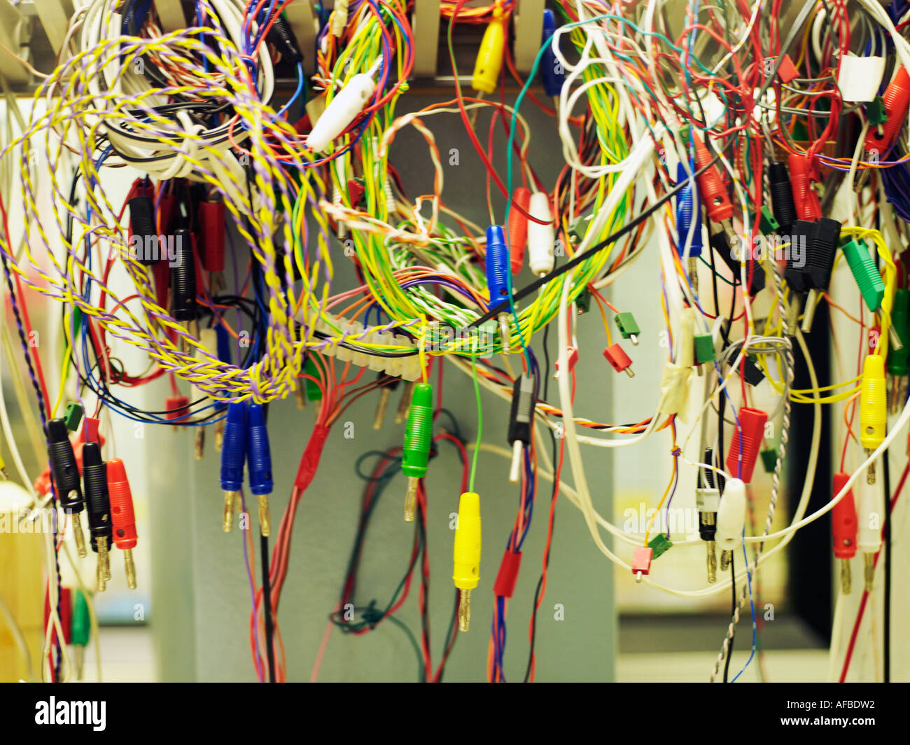 Server mess wires confusion hi-res stock photography and images - Alamy