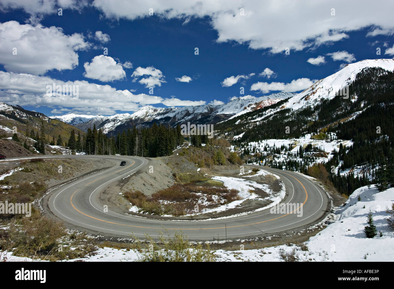 Red Mountain Pass highway Stock Photo - Alamy