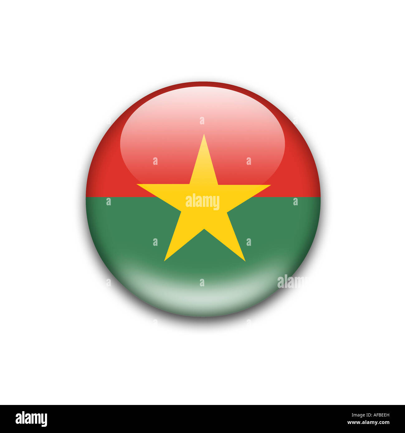 Flag of Burkina Faso Stock Photo - Alamy