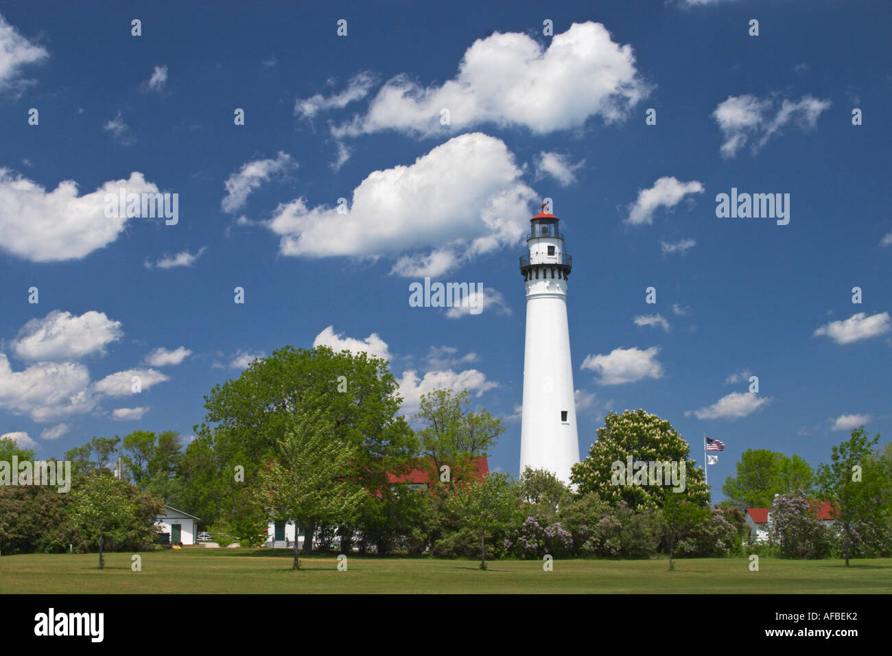 Windpoint lighthouse hi-res stock photography and images - Alamy