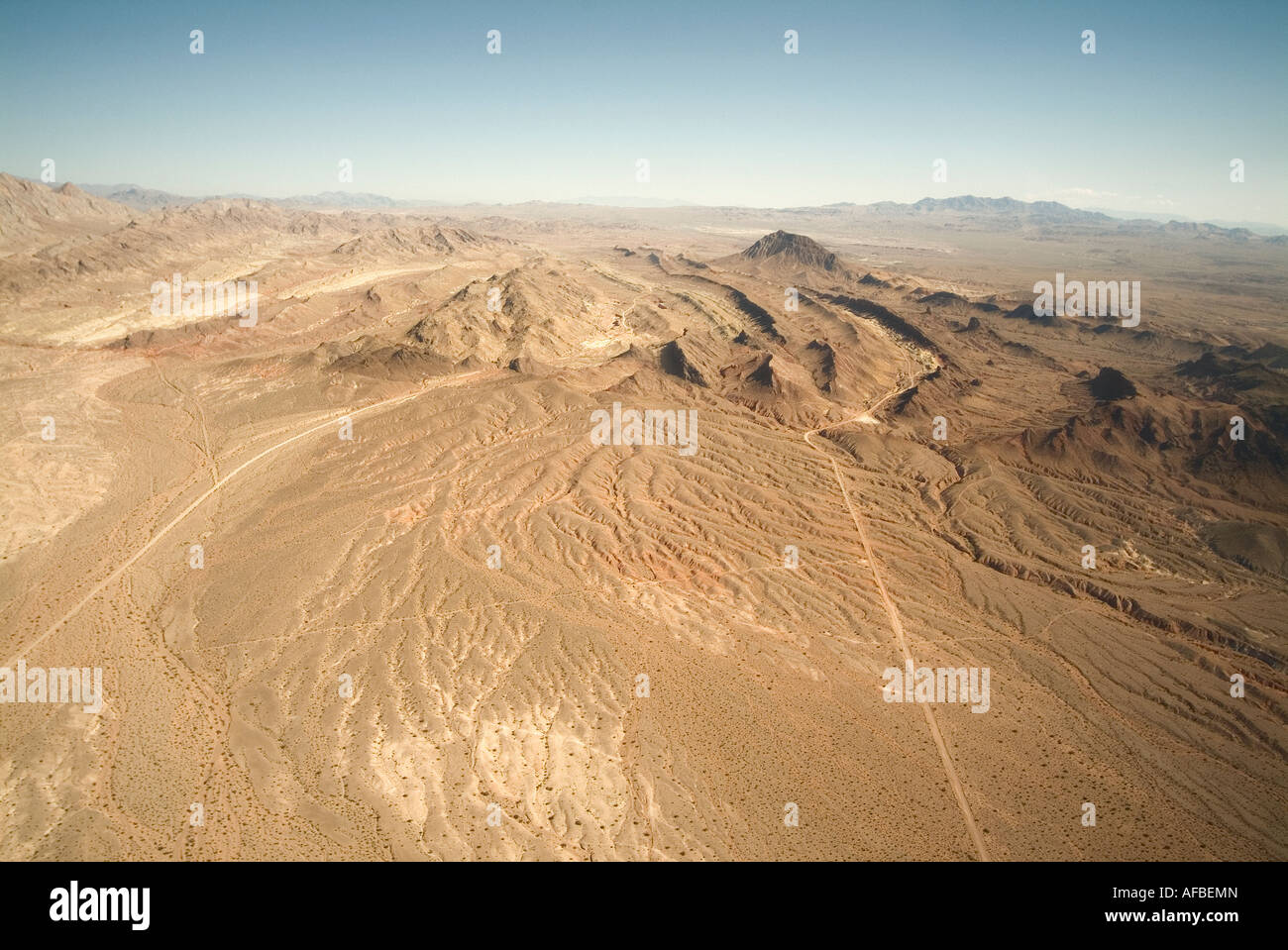 Aerial view of Mojave desert . Arizona State. USA Stock Photo - Alamy