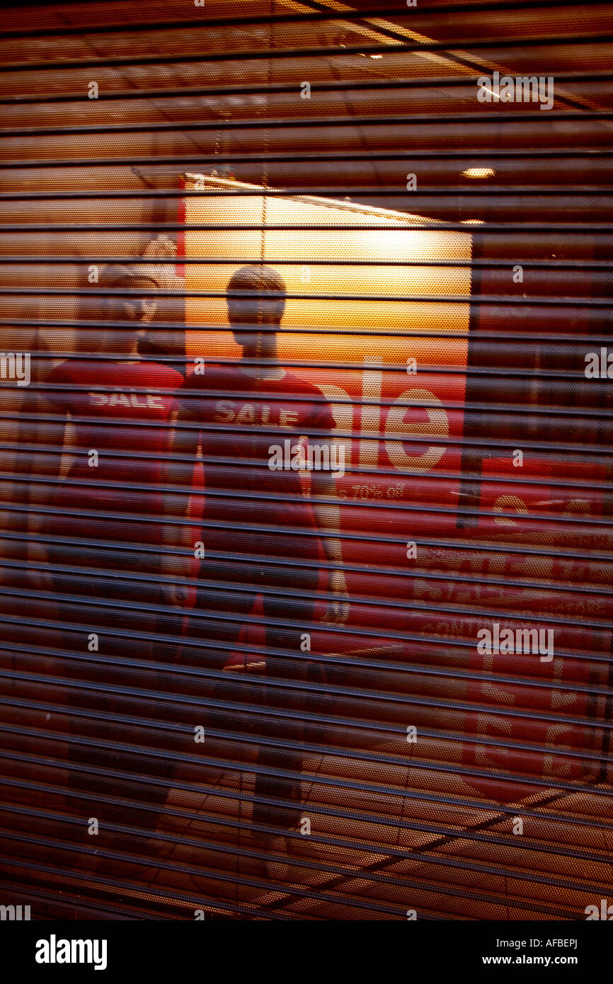 Sale shop window display Stock Photo - Alamy