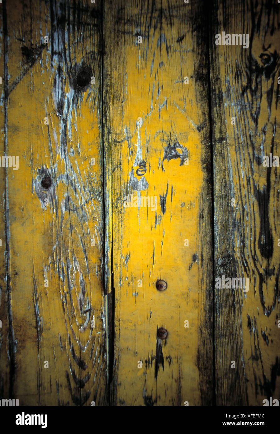 Old yellow wooden door Stock Photo - Alamy