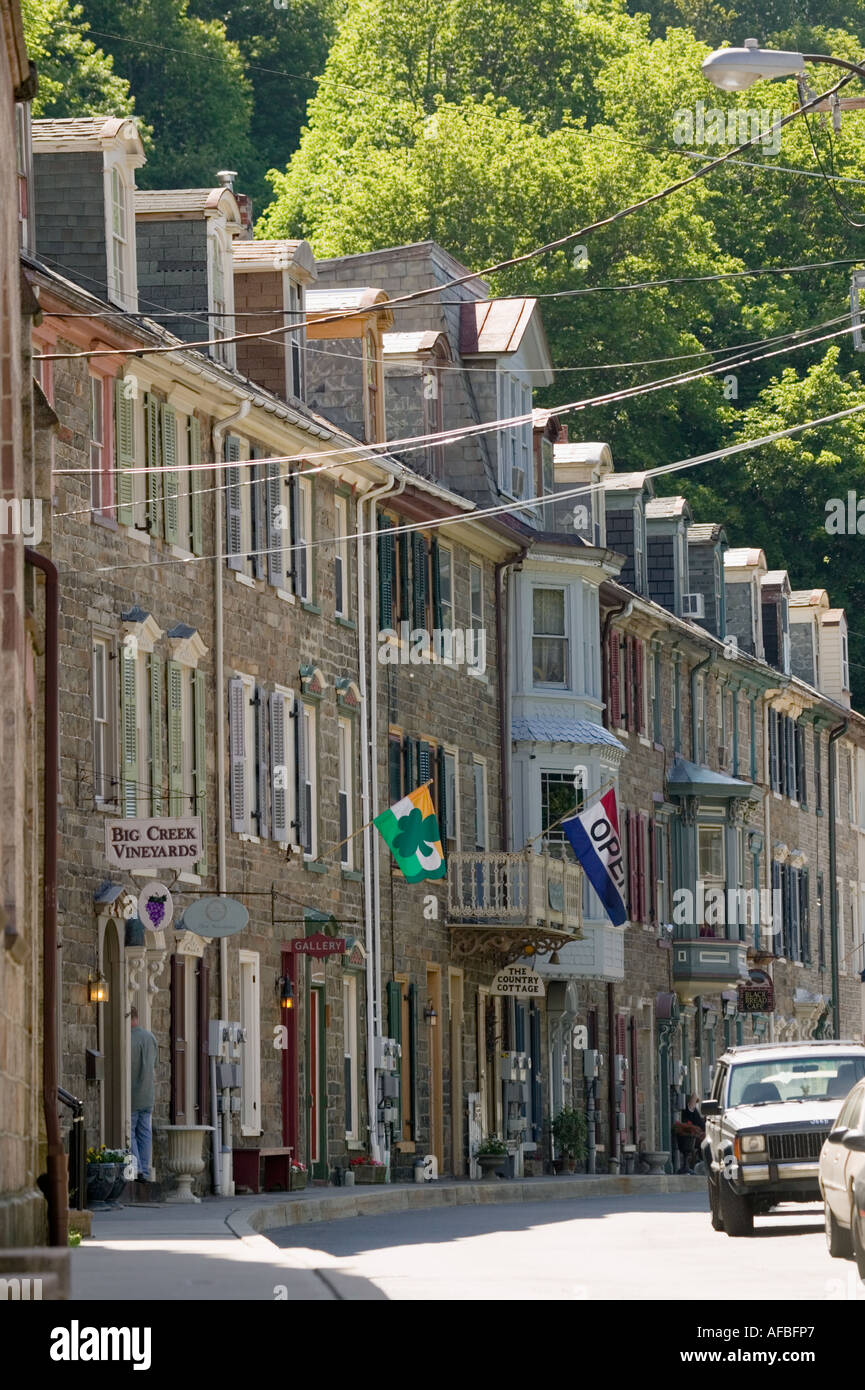 Stone Row Race Street has shops and galleries Jim Thorpe Pennsylvania ...