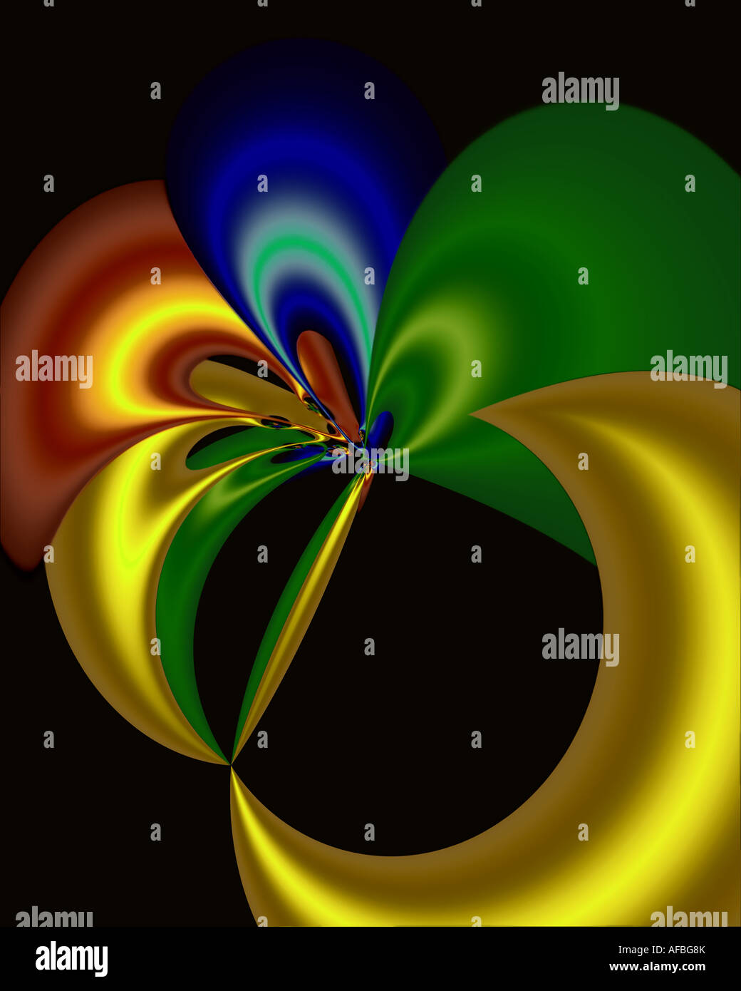 Abstract chrome 3d gold hi-res stock photography and images - Alamy