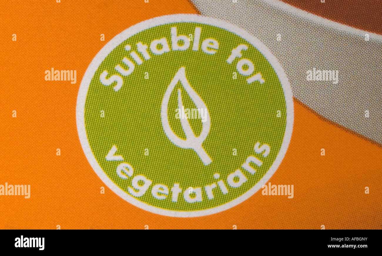 Vegetarian Food Label High Resolution Stock Photography and Images - Alamy