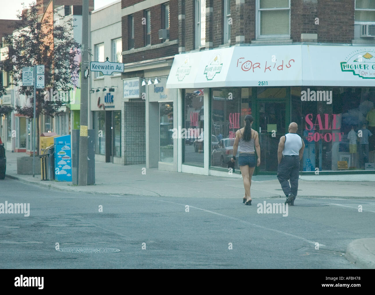 Scene from Yonge Street in Toronto Ontario Canada Stock Photo - Alamy