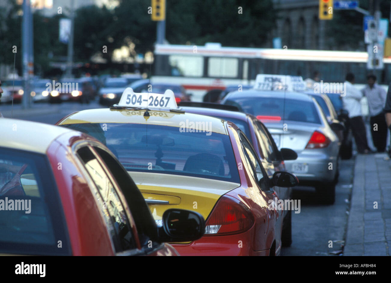 Taxi cabs in Toronto Ontario Canada Stock Photo - Alamy