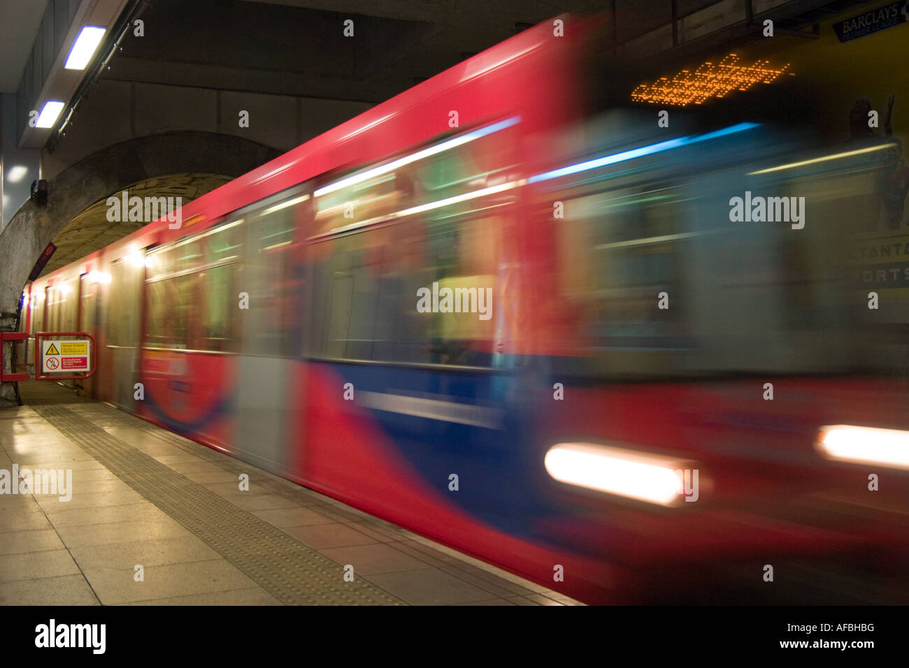 Moving Docklands Light Railway Train,London Stock Photo - Alamy