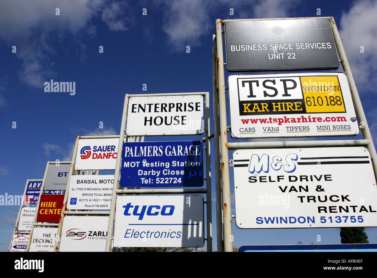 Industrial estate sign europe hi-res stock photography and images - Alamy