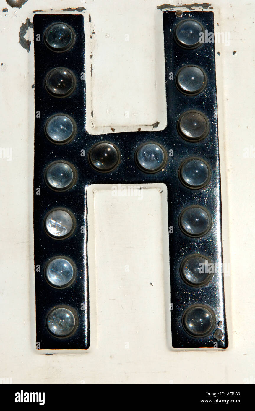 The Letter h Stock Photo - Alamy