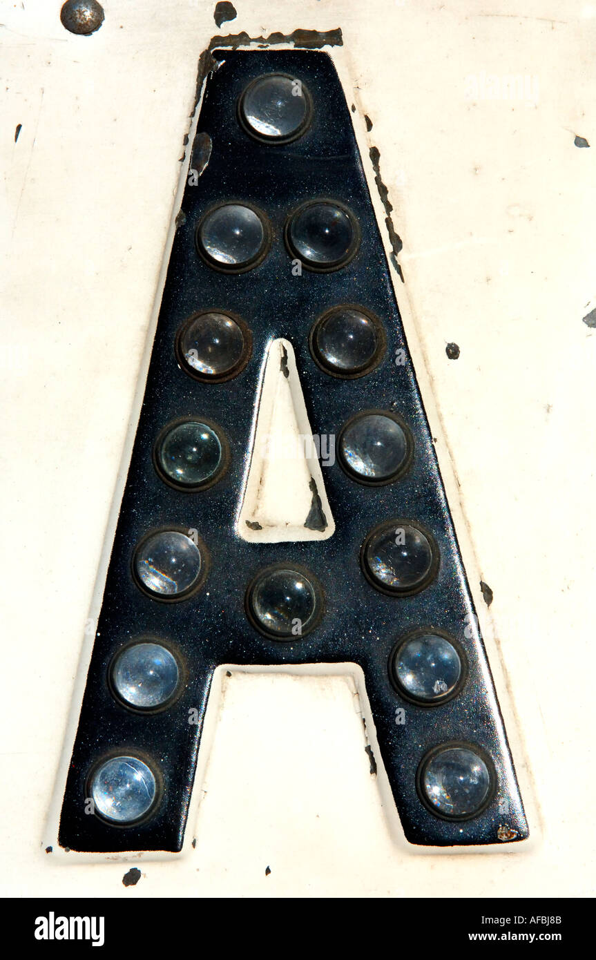 The Letter a Stock Photo - Alamy