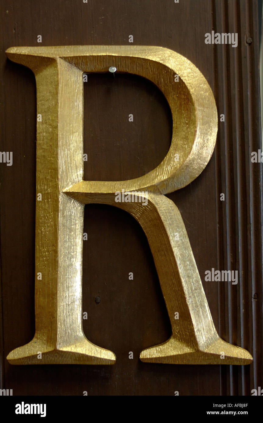 The Letter R Stock Photo - Alamy