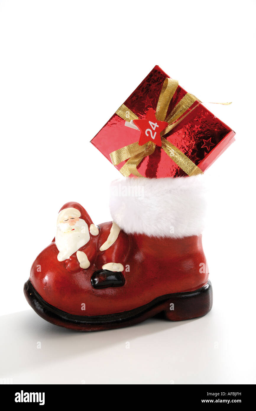 Father christmas boots hi-res stock photography and images - Alamy