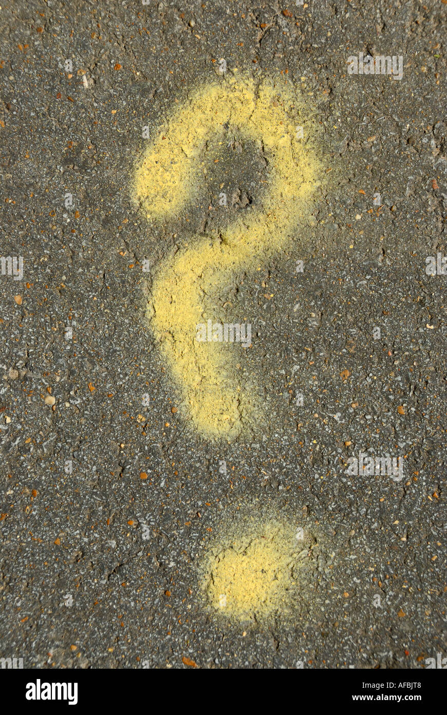Yellow Question Mark Stock Photo - Alamy