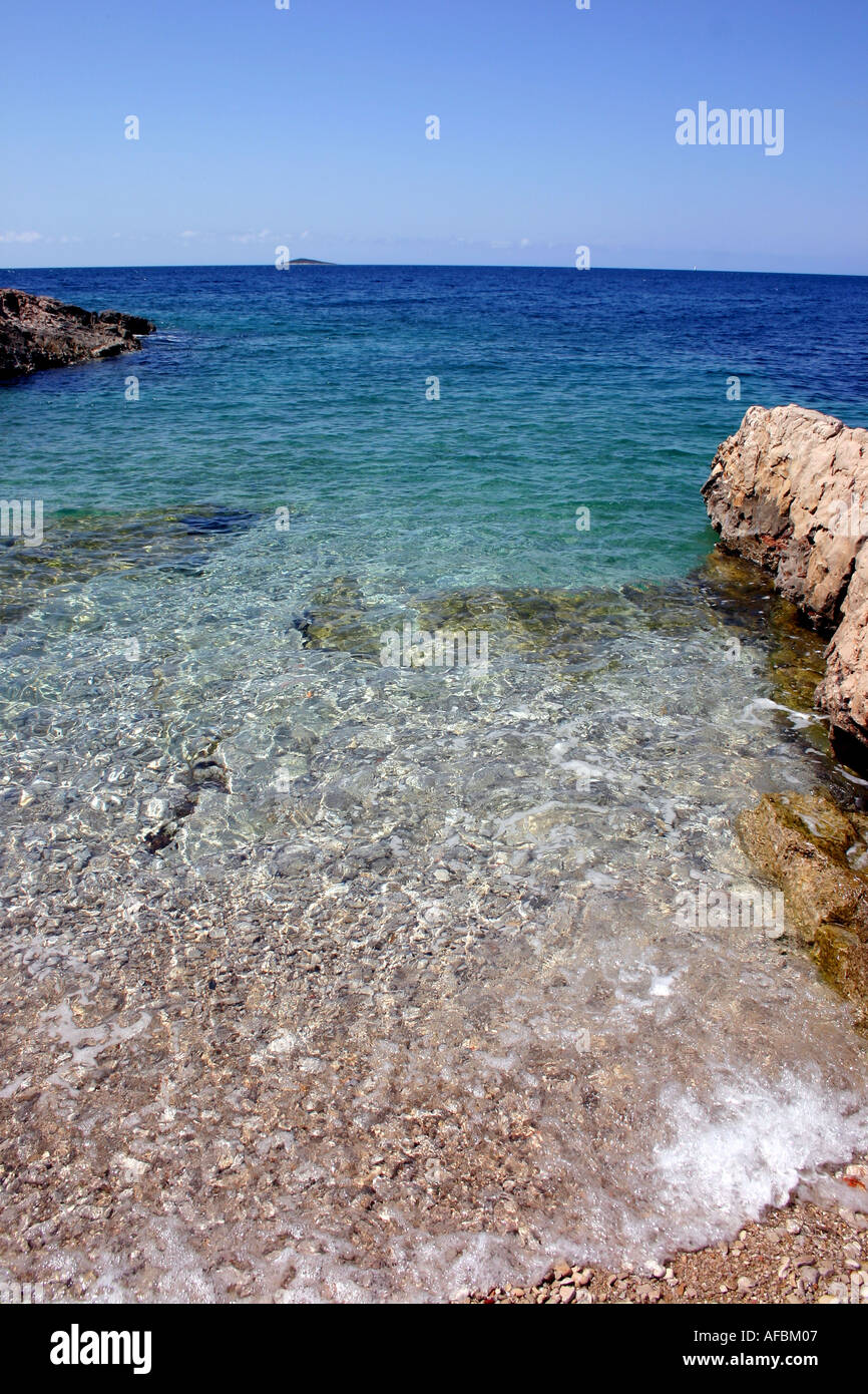 Dalmatian Coast The Adriatic Sea at the Croatian resort of Primosten ...