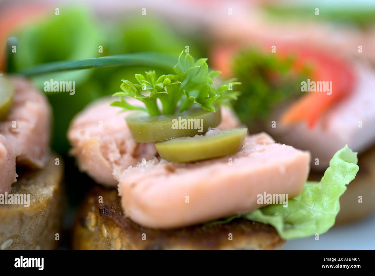 fresh party bites nibbles Stock Photo - Alamy