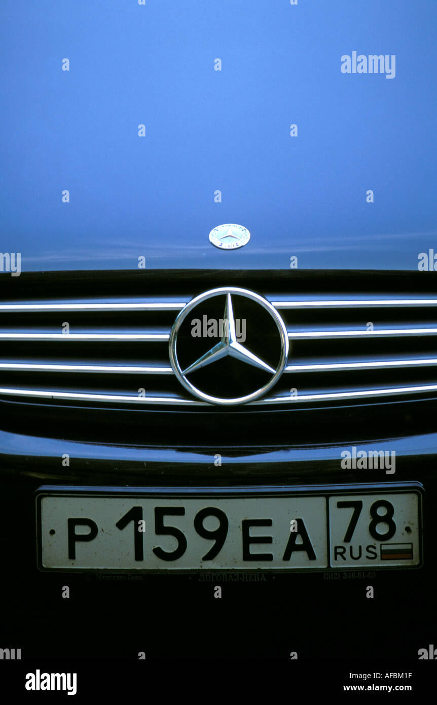 St Petersburg mercedes Stock Photo - Alamy