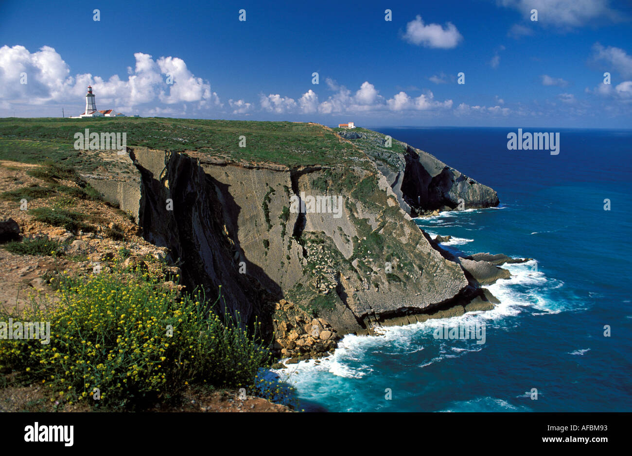 Cabo Espichel lighthouse Stock Photo - Alamy