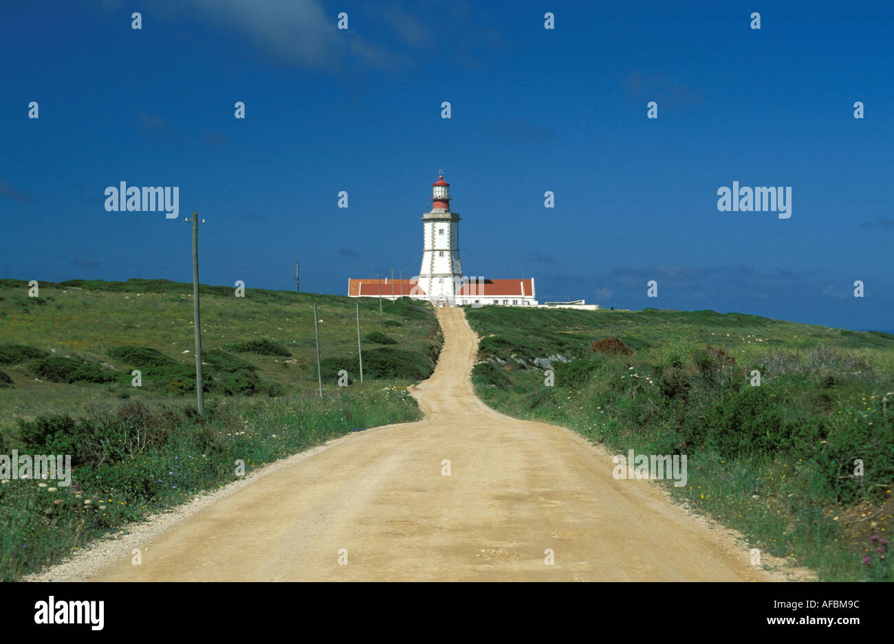 Cabo Espichel lighthouse Stock Photo - Alamy