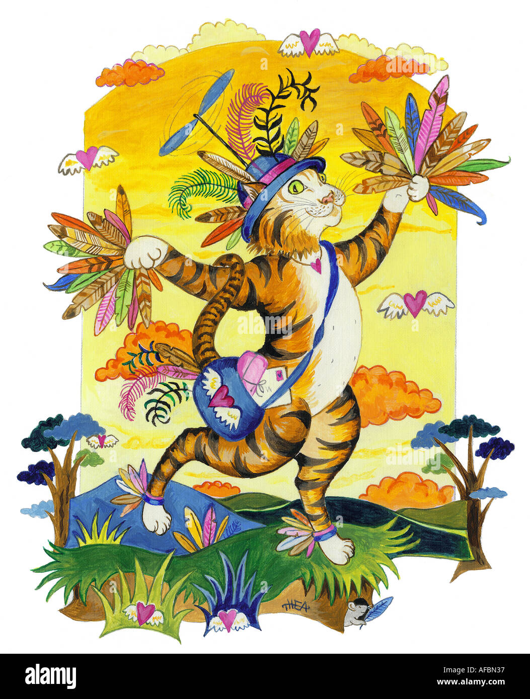 Ginger tom cat tail Cut Out Stock Images & Pictures - Alamy