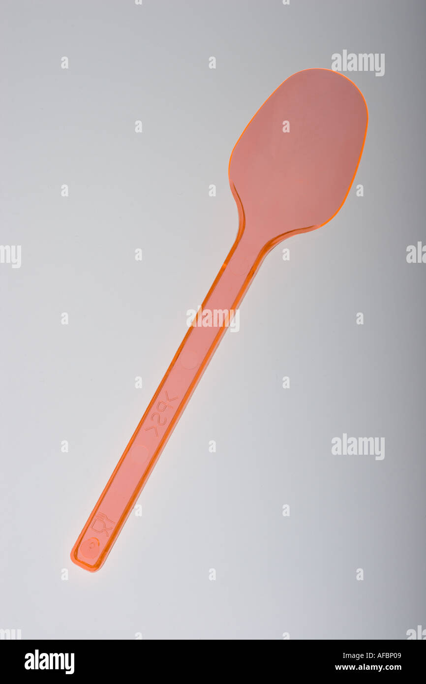Plastic trash spoon teaspoon hi-res stock photography and images - Alamy