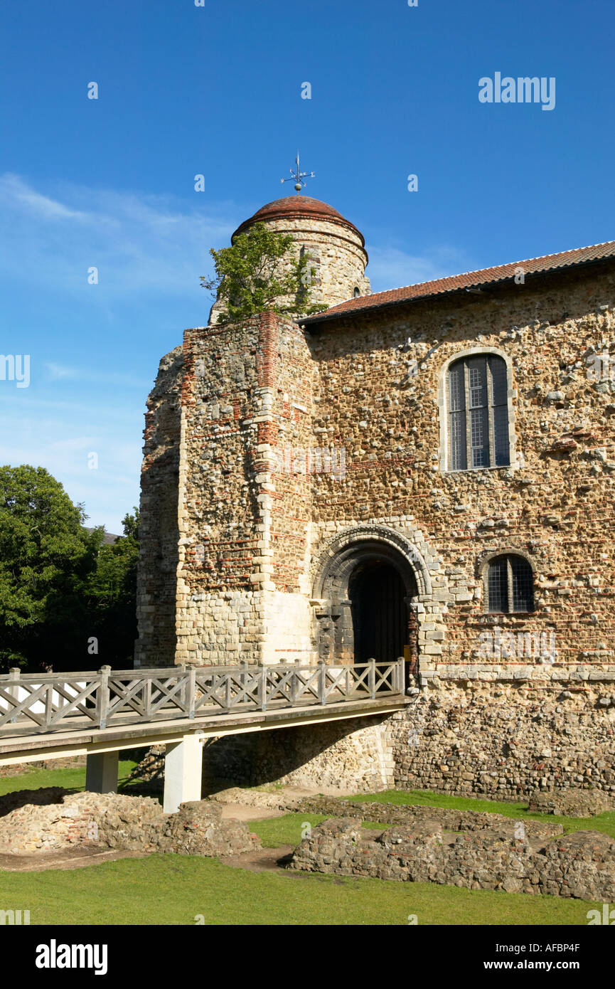 England Essex Colchester Castle Norman Keep Entrance Stock Photo - Alamy