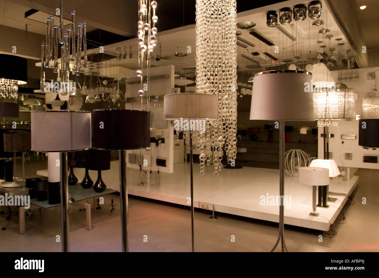 Display of Lamps Stock Photo - Alamy