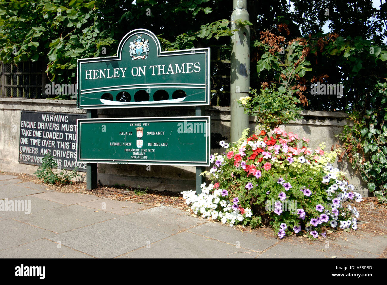The Henley on Thames sign Stock Photo - Alamy