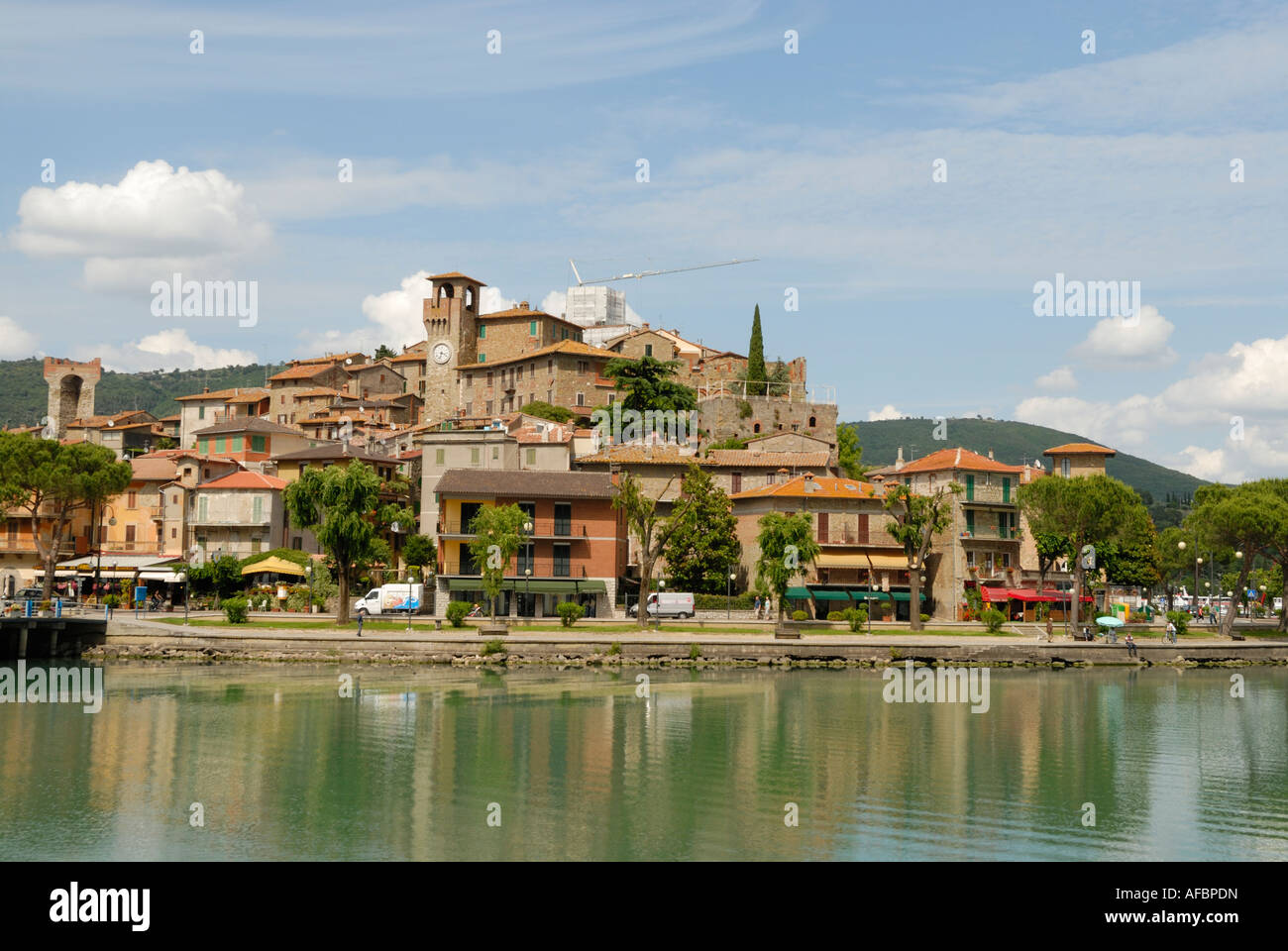 Passignano on Lake Trasimeno in Umbris, Italy Stock Photo - Alamy