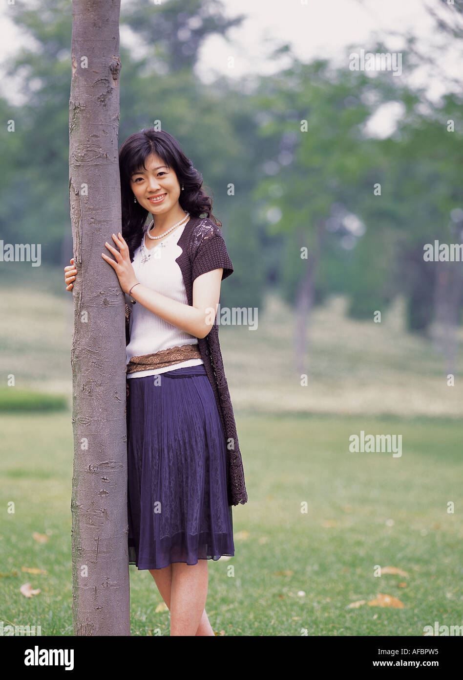 Aisan Young Woman Stock Photo - Alamy