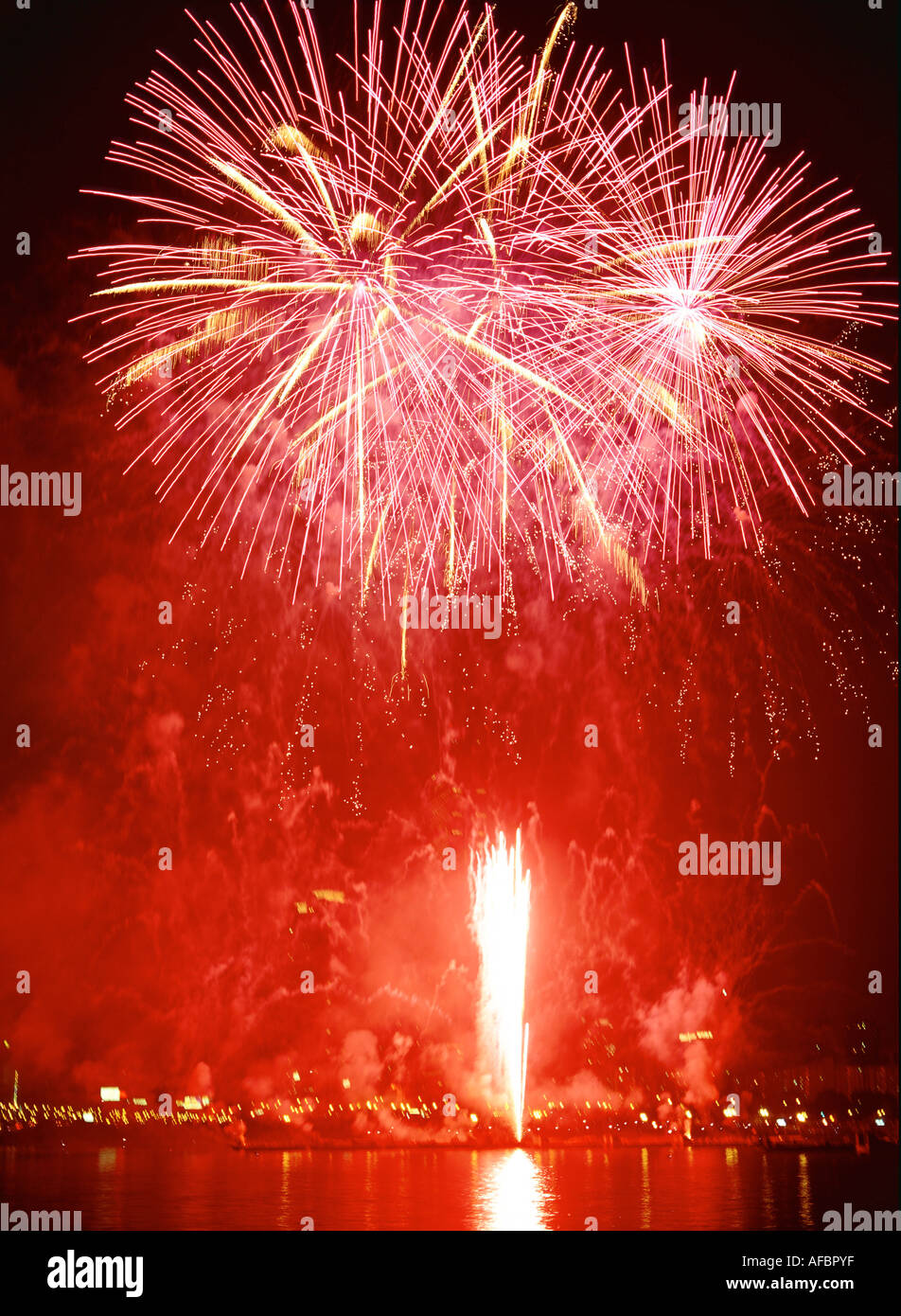 Fireworks in the Sky Stock Photo - Alamy
