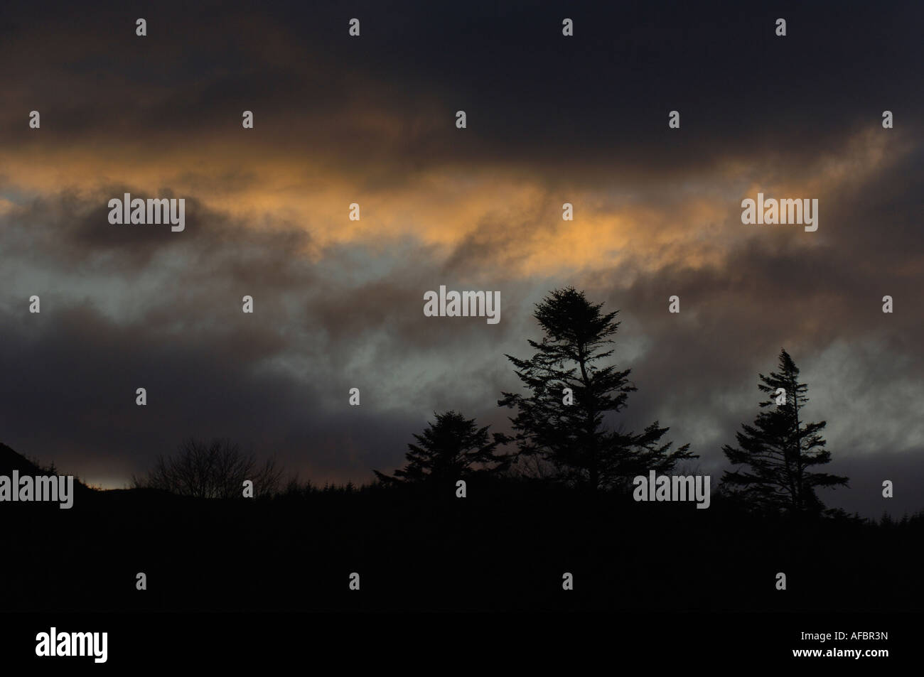 stormy sunset scotland Stock Photo - Alamy