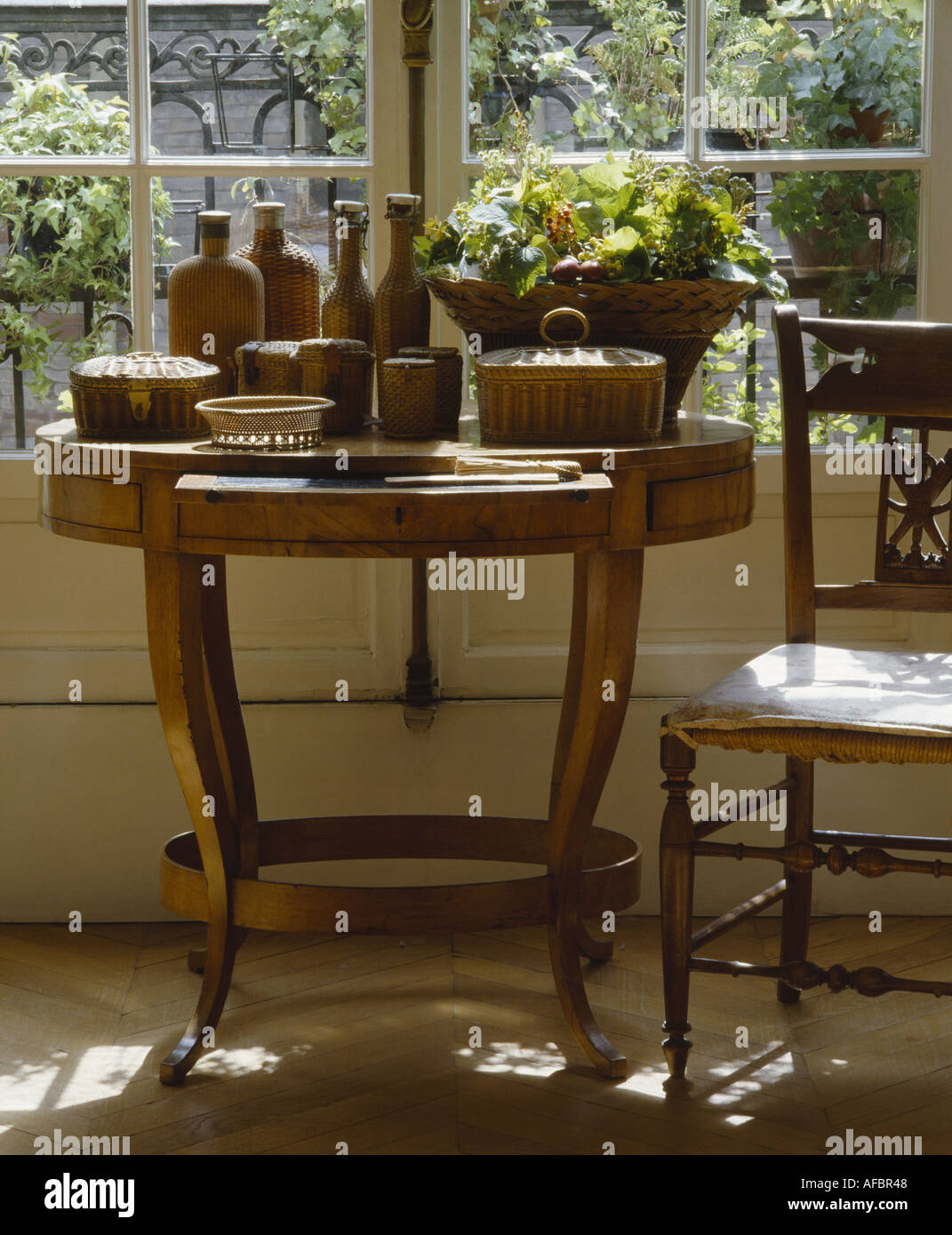 Window Table in Sun Stock Photo - Alamy