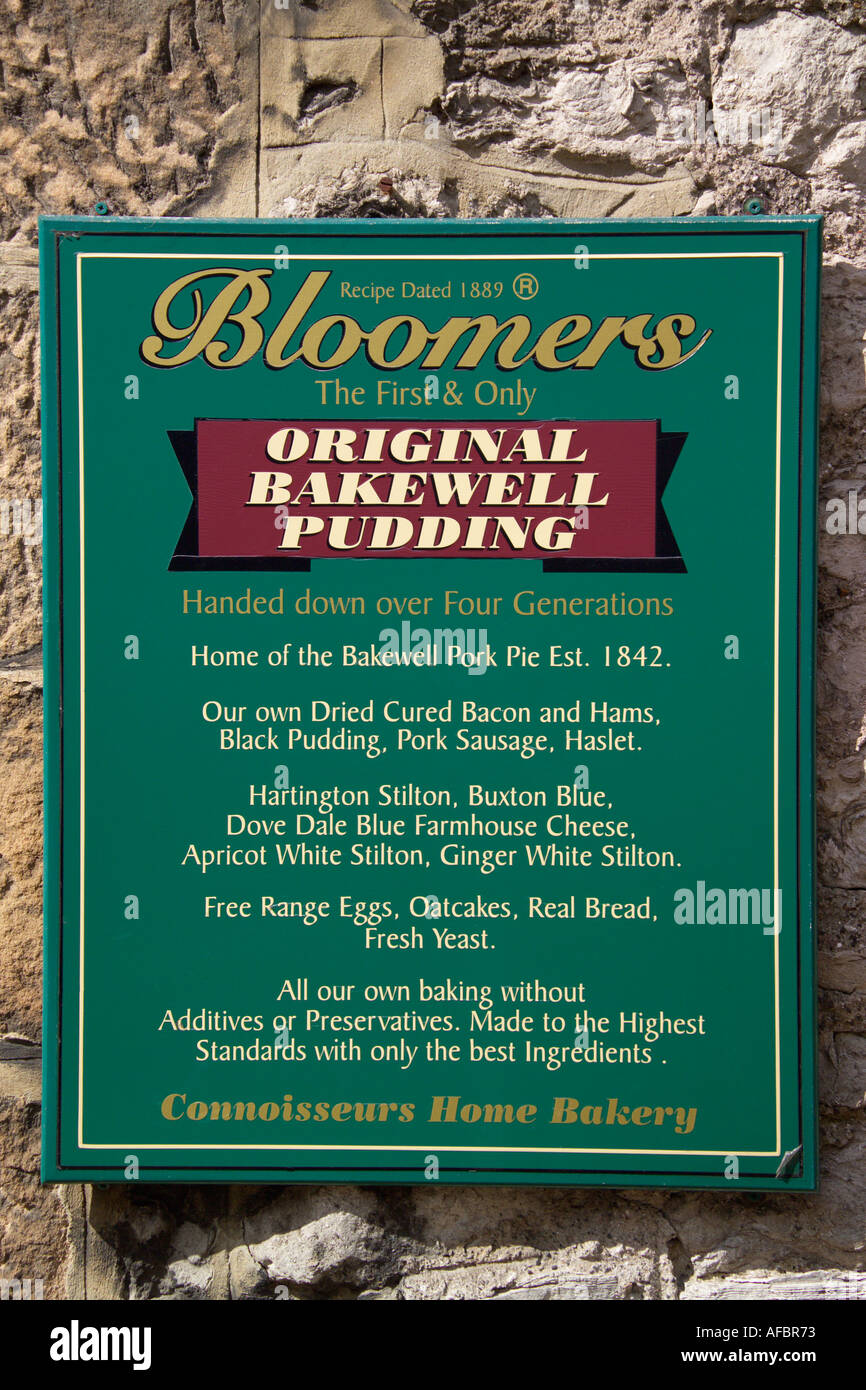 [The Original Bakewell Pudding Shop] Derbyshire Stock Photo - Alamy