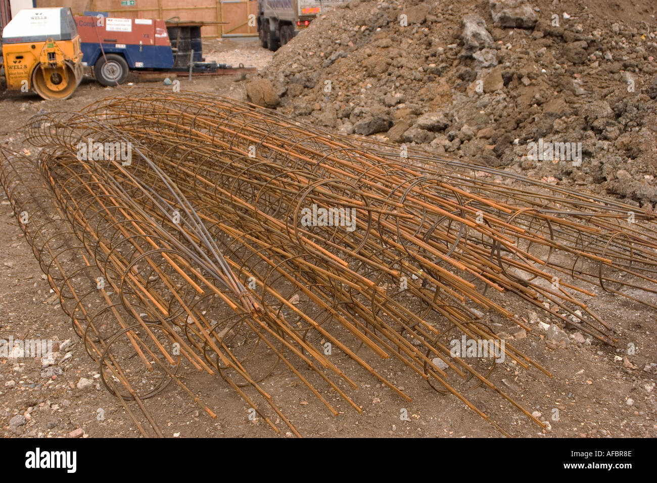 Metal reinforcing rods Stock Photo - Alamy